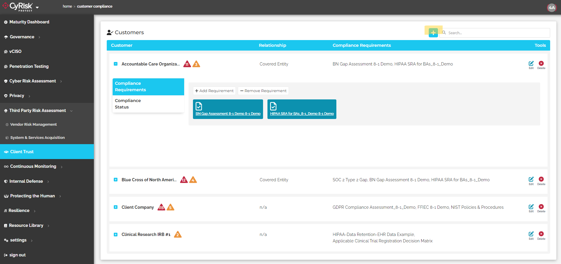 client trust compliance requirements new client – CyRisk